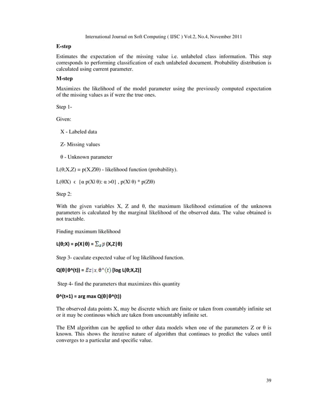 Document Classification Using Expectation Maximization With Semi