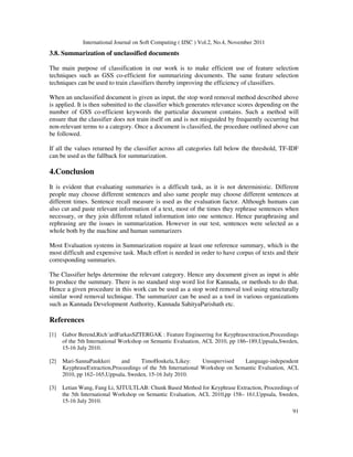 Keyword Extraction Based Summarization of Categorized Kannada Text ...