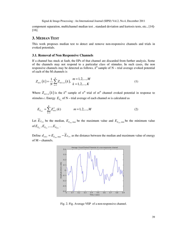 Detection and Removal of Non-Responsive Channels and Trials in Evoked Potentials Using Median ...