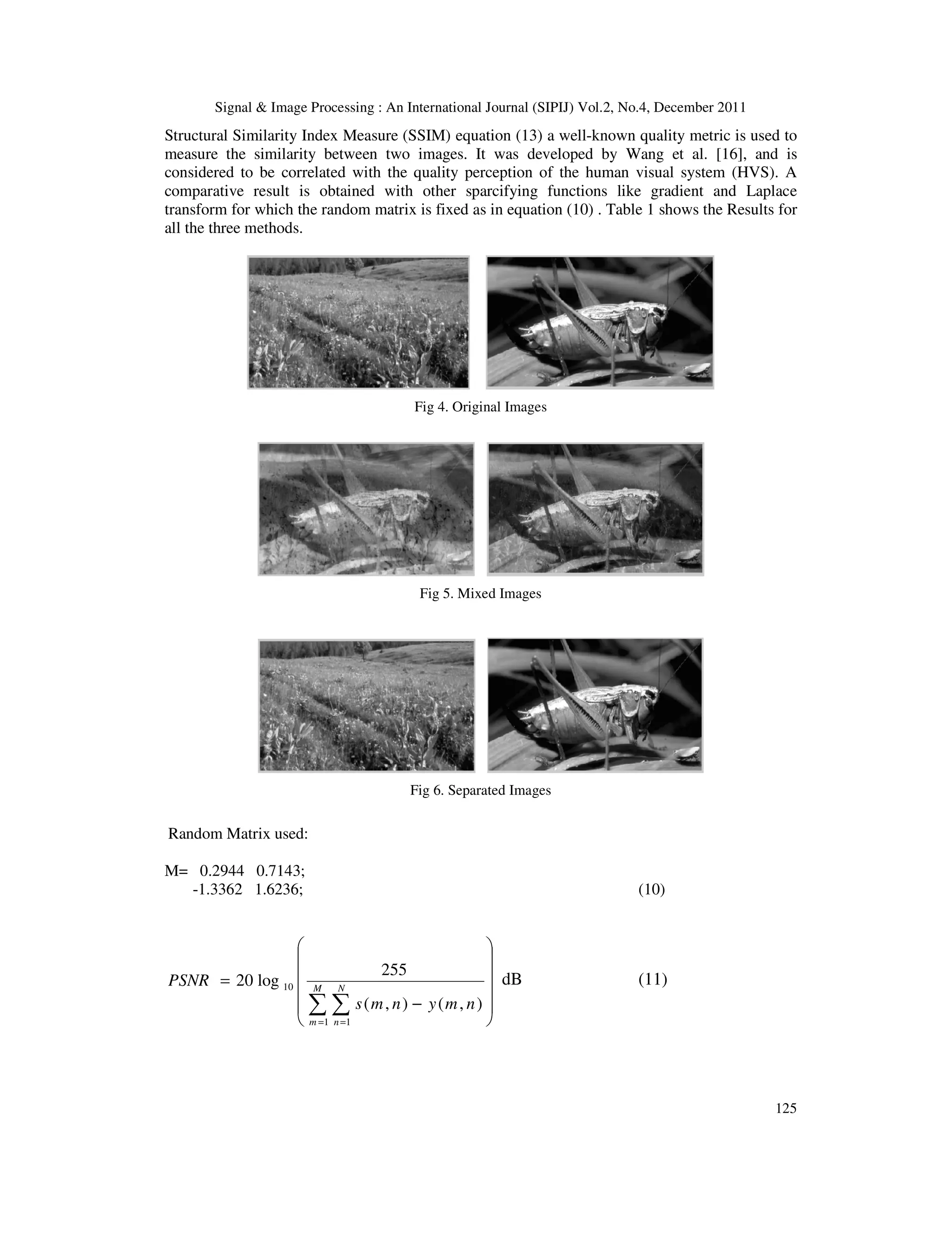 Blind Image Seperation Using Forward Difference Method (FDM) | PDF ...