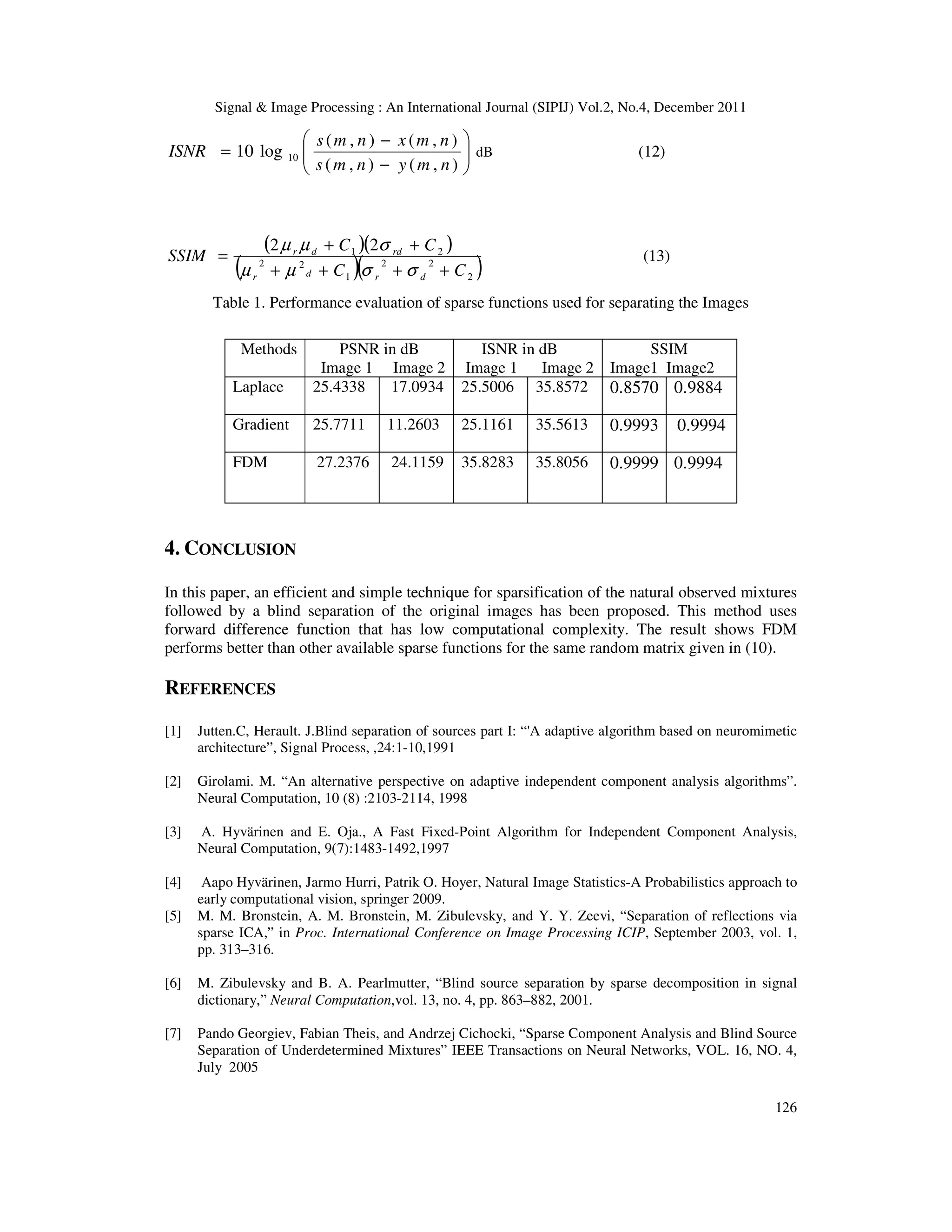 Blind Image Seperation Using Forward Difference Method (FDM) | PDF ...