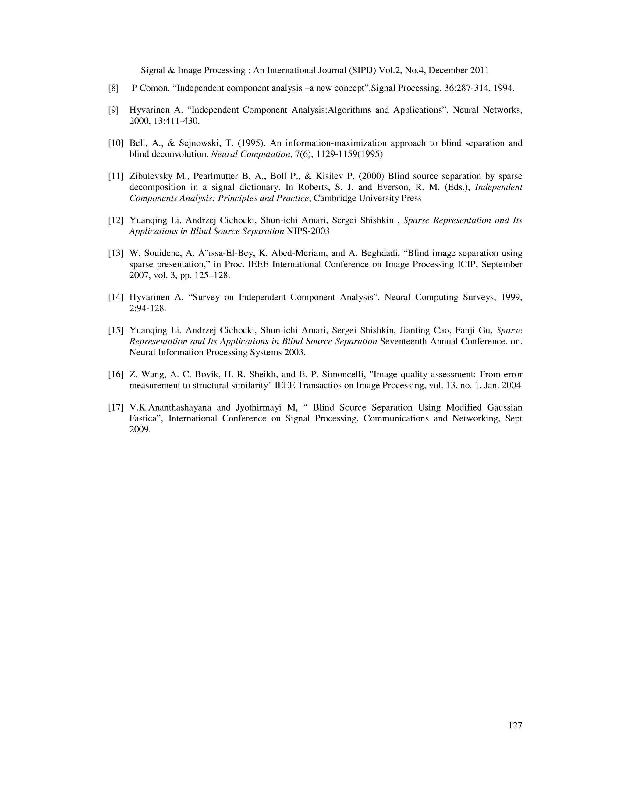 Blind Image Seperation Using Forward Difference Method (FDM) | PDF ...