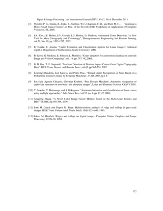 Linear and Non-Linear Feature Extraction Algorithms for Lunar Images | PDF