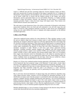 Linear and Non-Linear Feature Extraction Algorithms for Lunar Images | PDF