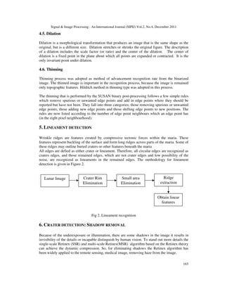 Linear and Non-Linear Feature Extraction Algorithms for Lunar Images | PDF