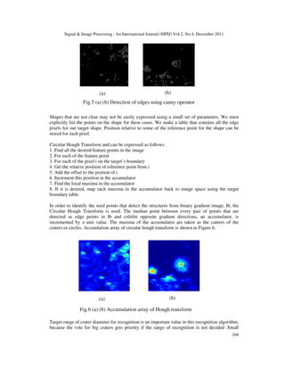 Linear and Non-Linear Feature Extraction Algorithms for Lunar Images | PDF