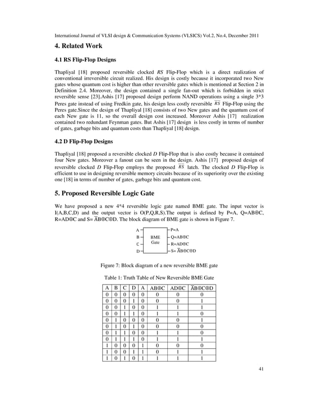 Design of Reversible Sequential Circuit Using Reversible Logic Synthesis | PDF