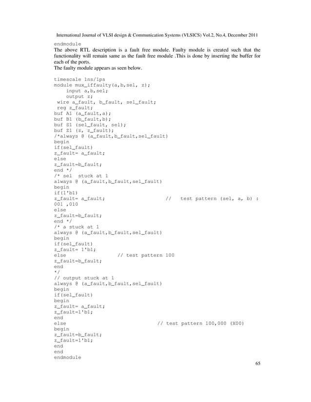 Fault Modeling Of Combinational And Sequential Circuits At Register Transfer Level Pdf