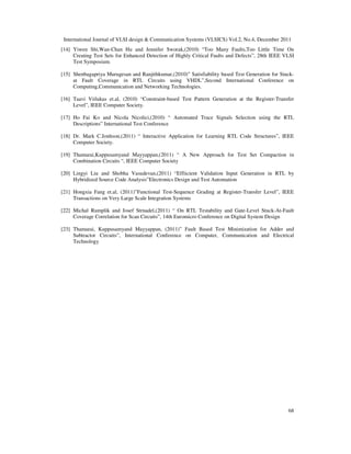 FAULT MODELING OF COMBINATIONAL AND SEQUENTIAL CIRCUITS AT REGISTER TRANSFER LEVEL | PDF