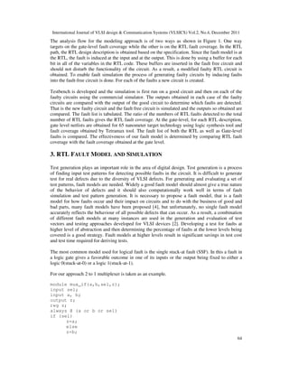 Fault Modeling of Combinational and Sequential Circuits at Register Transfer Level | PDF