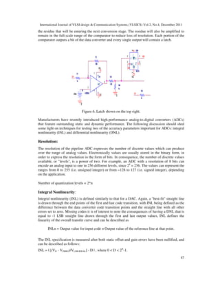 VLSI Design of Low Power High Speed 4 Bit Resolution Pipeline ADC In Submicron CMOS Technology | PDF