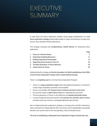 a new Venus exploration strategy - VEXAG | PDF