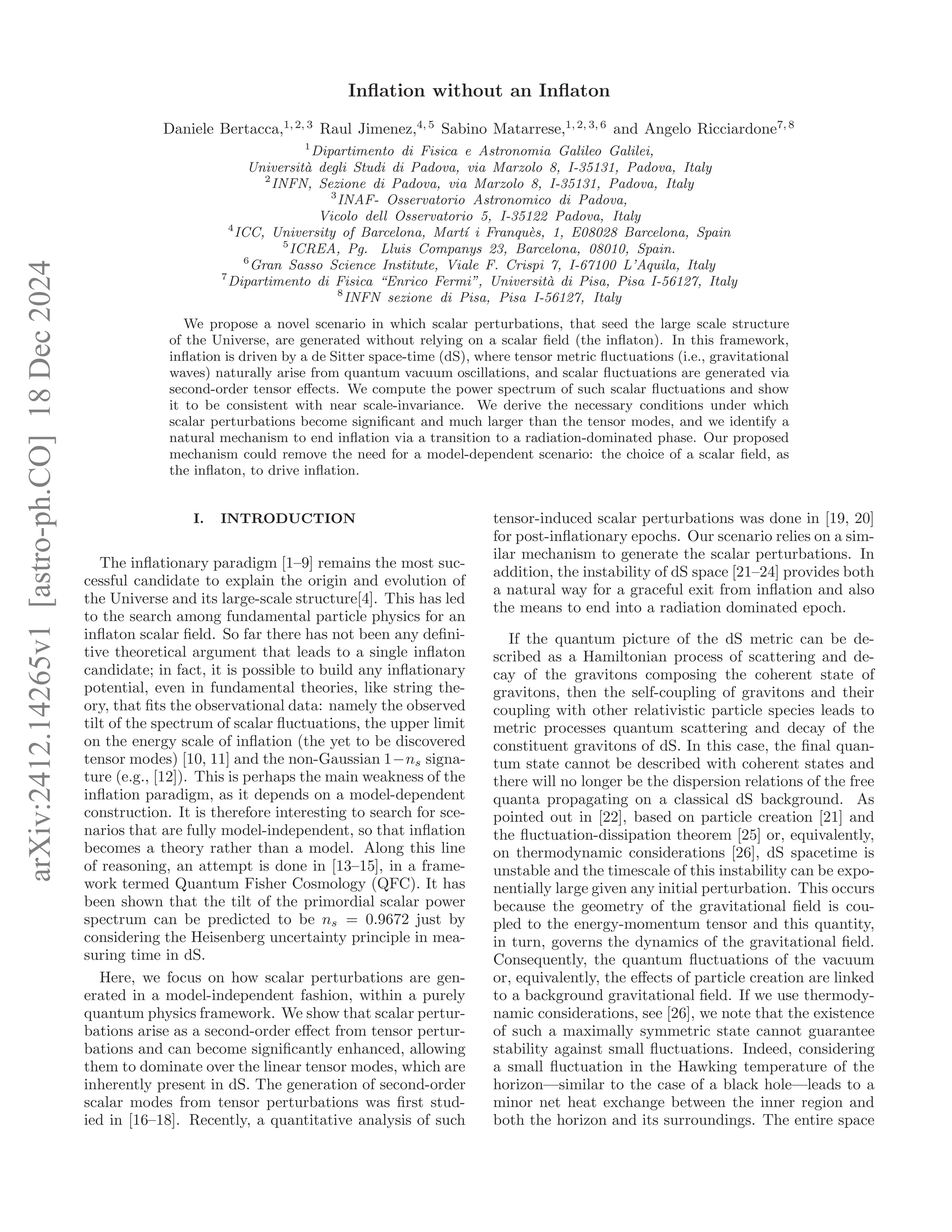 Inflation without an Inflaton - quantum foam | PDF