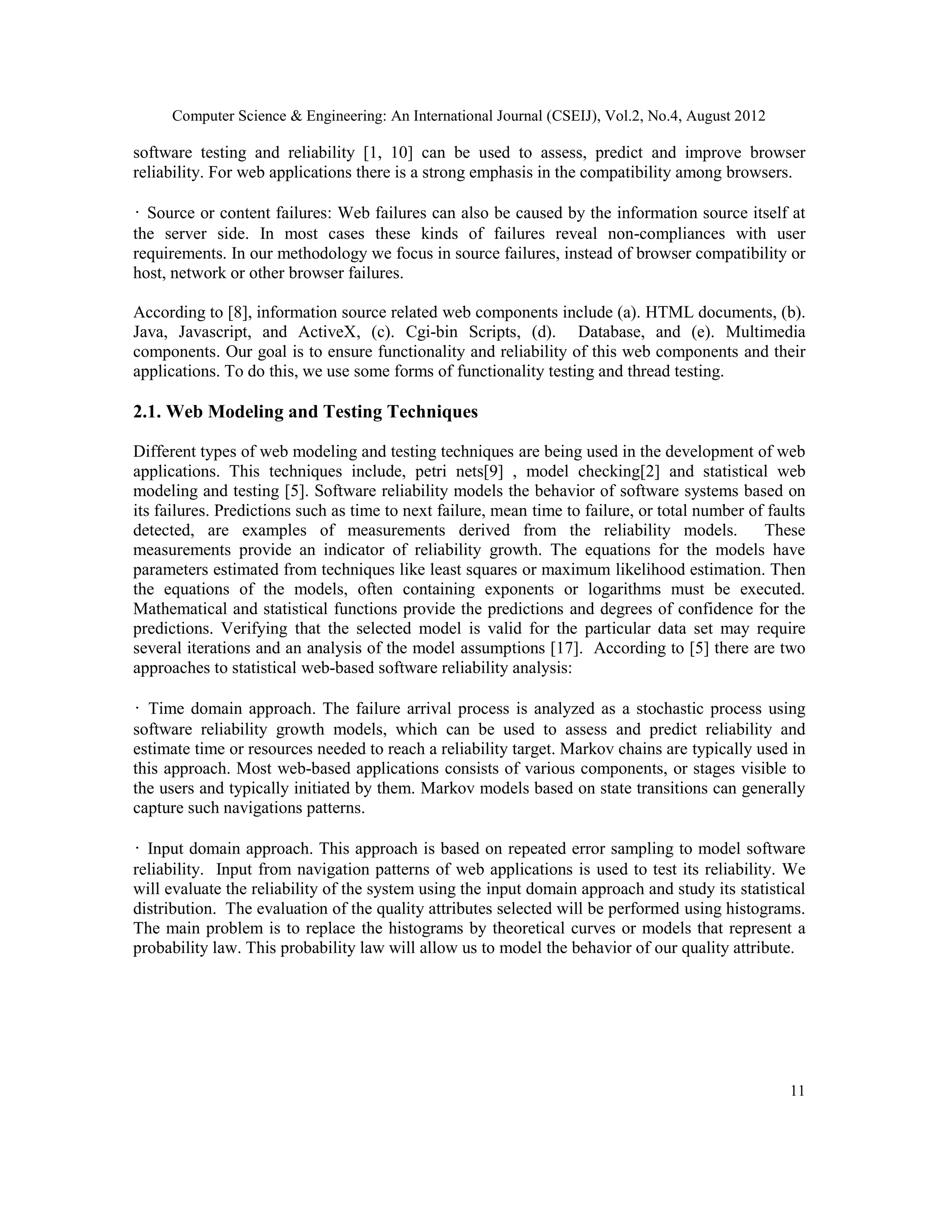 Reliability Improvement with PSP of Web-Based Software Applications | PDF