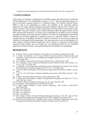 Reliability Improvement with PSP of Web-Based Software Applications | PDF