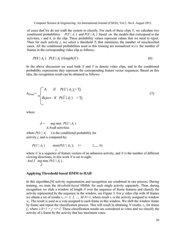 HMM Classifier for Human Activity Recognition | PDF