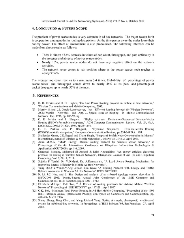 Performance Analysis of Mtpr Routing Protocol in Power Deficient Node | PDF | Internet of Things ...