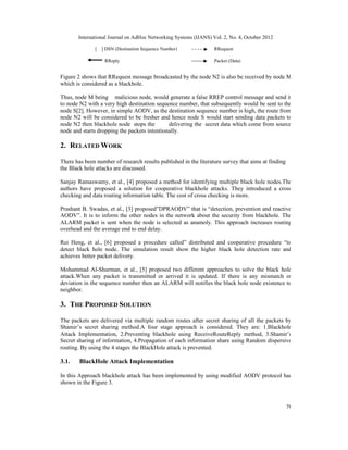 Black Hole Attack Prevention Using Random Dispersive Routing for Mobile Adhoc Networks | PDF