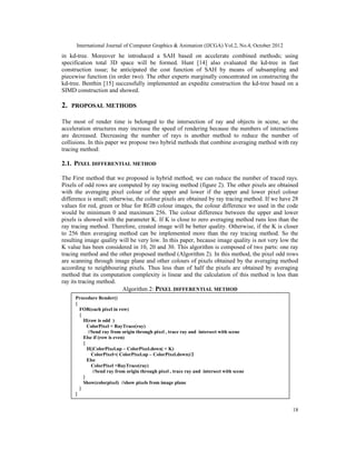 REDUCING RENDER TIME IN RAY TRACING BY PIXEL AVERAGING | PDF