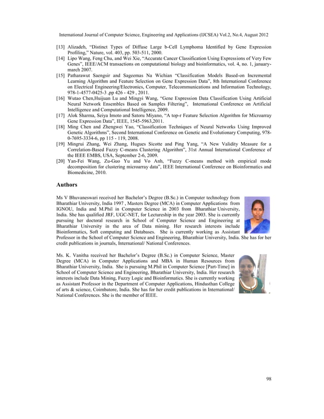 Classification Of Microarray Gene Expression Data By Gene Combinations Using Fuzzy Logic Mgc Fl