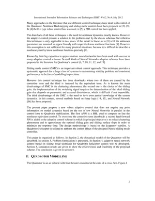 DUAL NEURAL NETWORK FOR ADAPTIVE SLIDING MODE CONTROL OF QUADROTOR HELICOPTER STABILIZATION | PDF