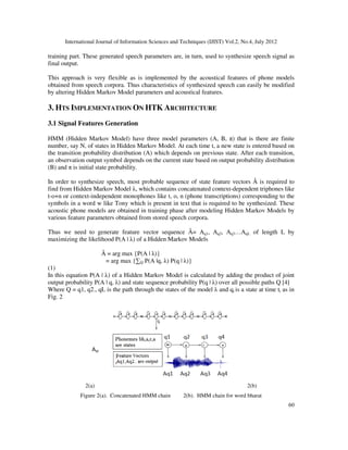 PUNJABI SPEECH SYNTHESIS SYSTEM USING HTK | PDF