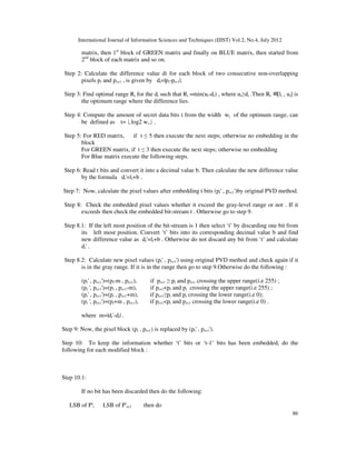 Colour Image Steganography Based on Pixel Value Differencing in Spatial Domain | PDF | Cameras ...