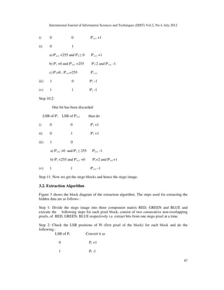 Colour Image Steganography Based on Pixel Value Differencing in Spatial Domain | PDF