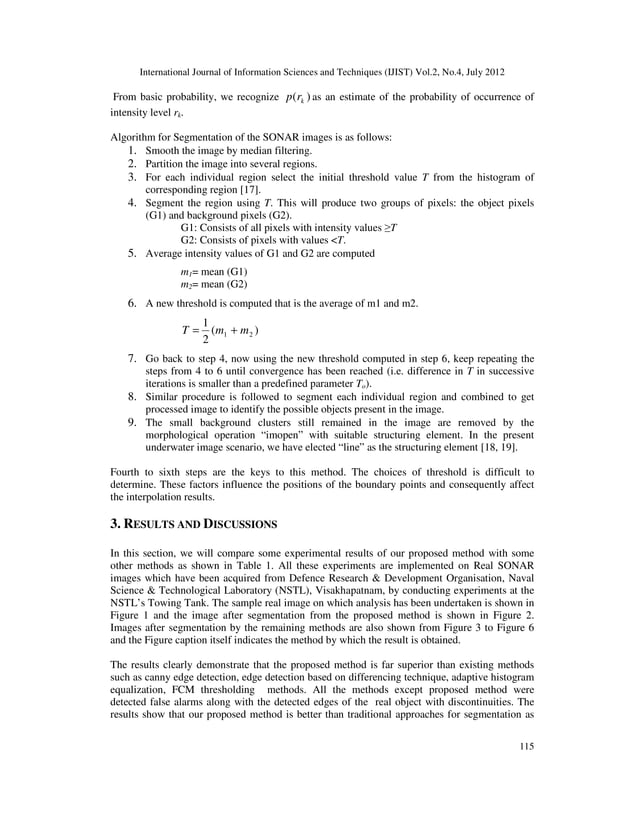 A NOVEL APPROACH FOR SEGMENTATION OF SECTOR SCAN SONAR IMAGES USING ...