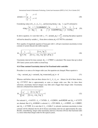 FRACTIONAL ORDER PID CONTROLLER TUNING BASED ON IMC | PDF