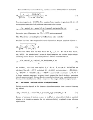 FRACTIONAL ORDER PID CONTROLLER TUNING BASED ON IMC | PDF