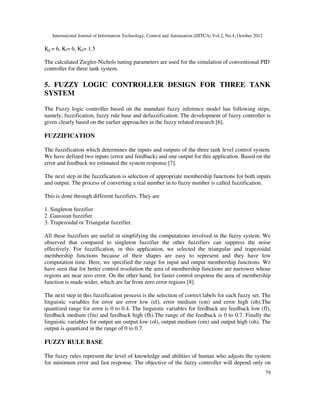 COMPARATIVE ANALYSIS OF CONVENTIONAL PID CONTROLLER AND FUZZY CONTROLLER WITH VARIOUS ...