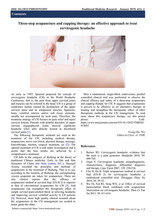 Three-step acupuncture and cupping therapy: an effective approach to ...