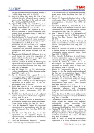 Leech therapy indications: a scoping review | PDF