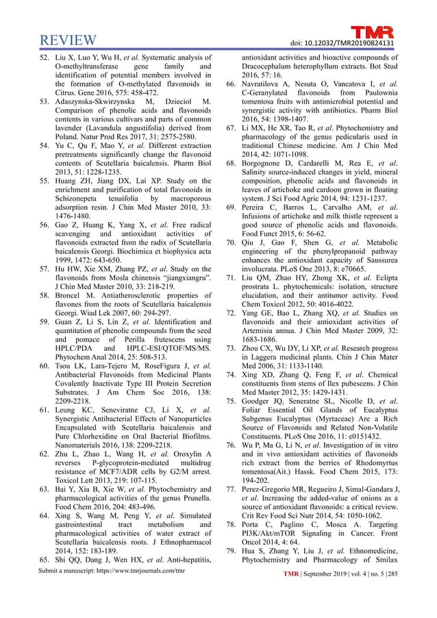 Plant distribution and pharmacological activity of flavonoids | PDF