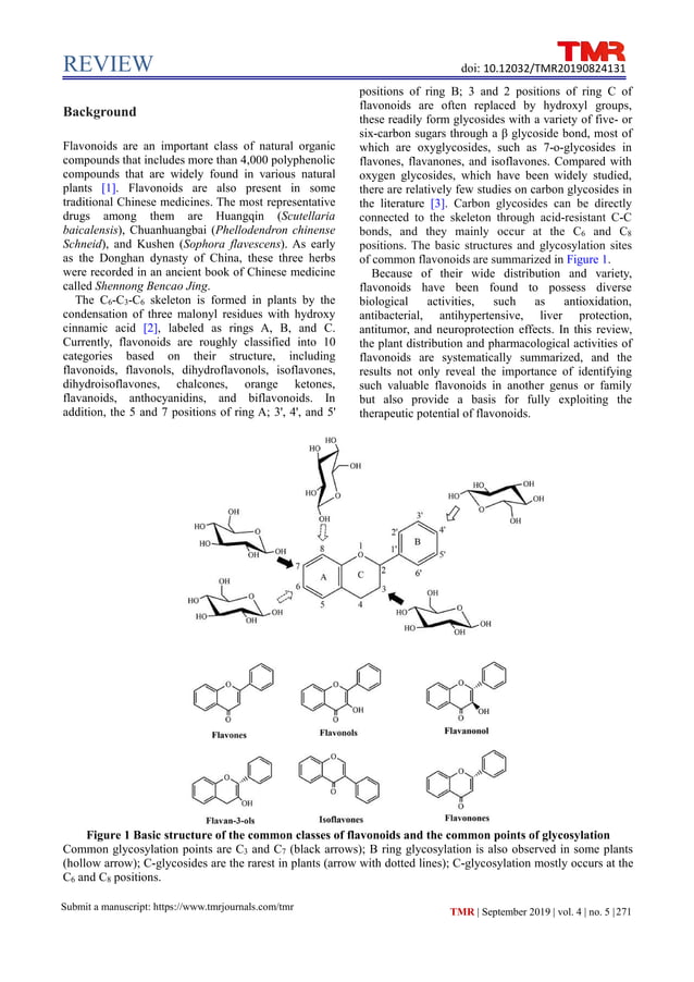 Plant distribution and pharmacological activity of flavonoids | PDF