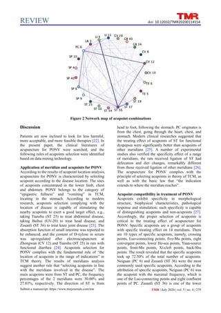 The selection rules of acupoints and meridians of traditional ...