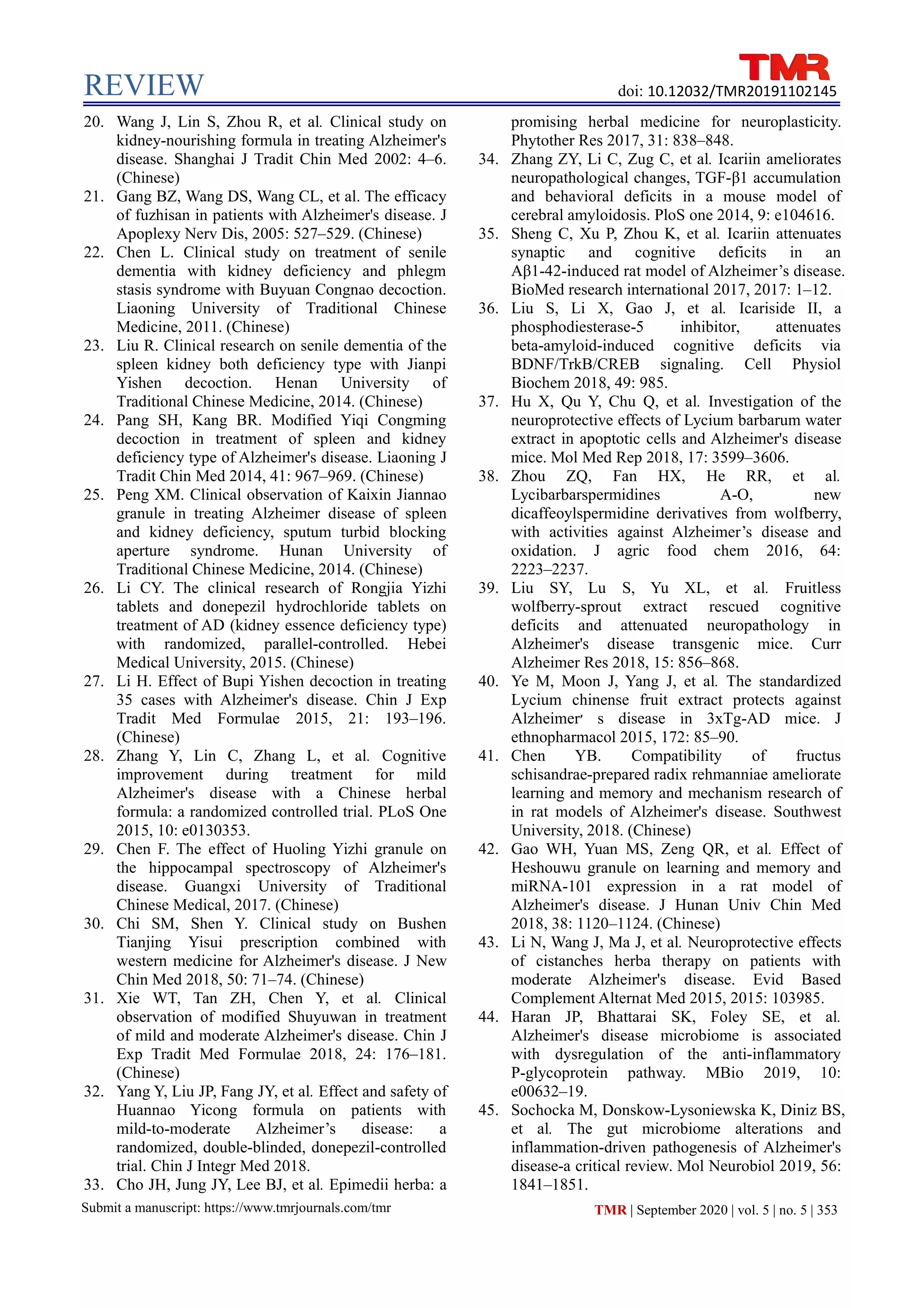 Efficacy and safety of traditional Chinese medicine kidney-nourishing ...