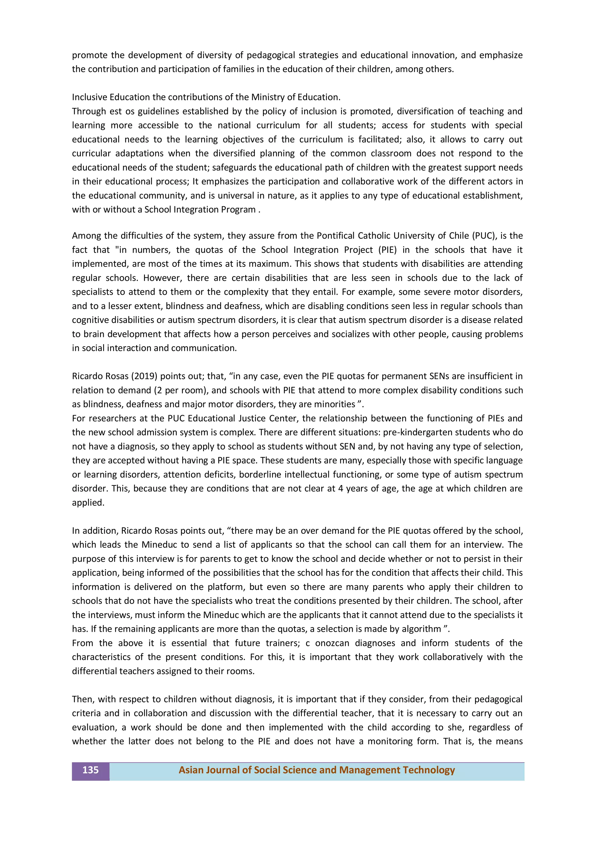 Educational Inclusion by Conviction | PDF