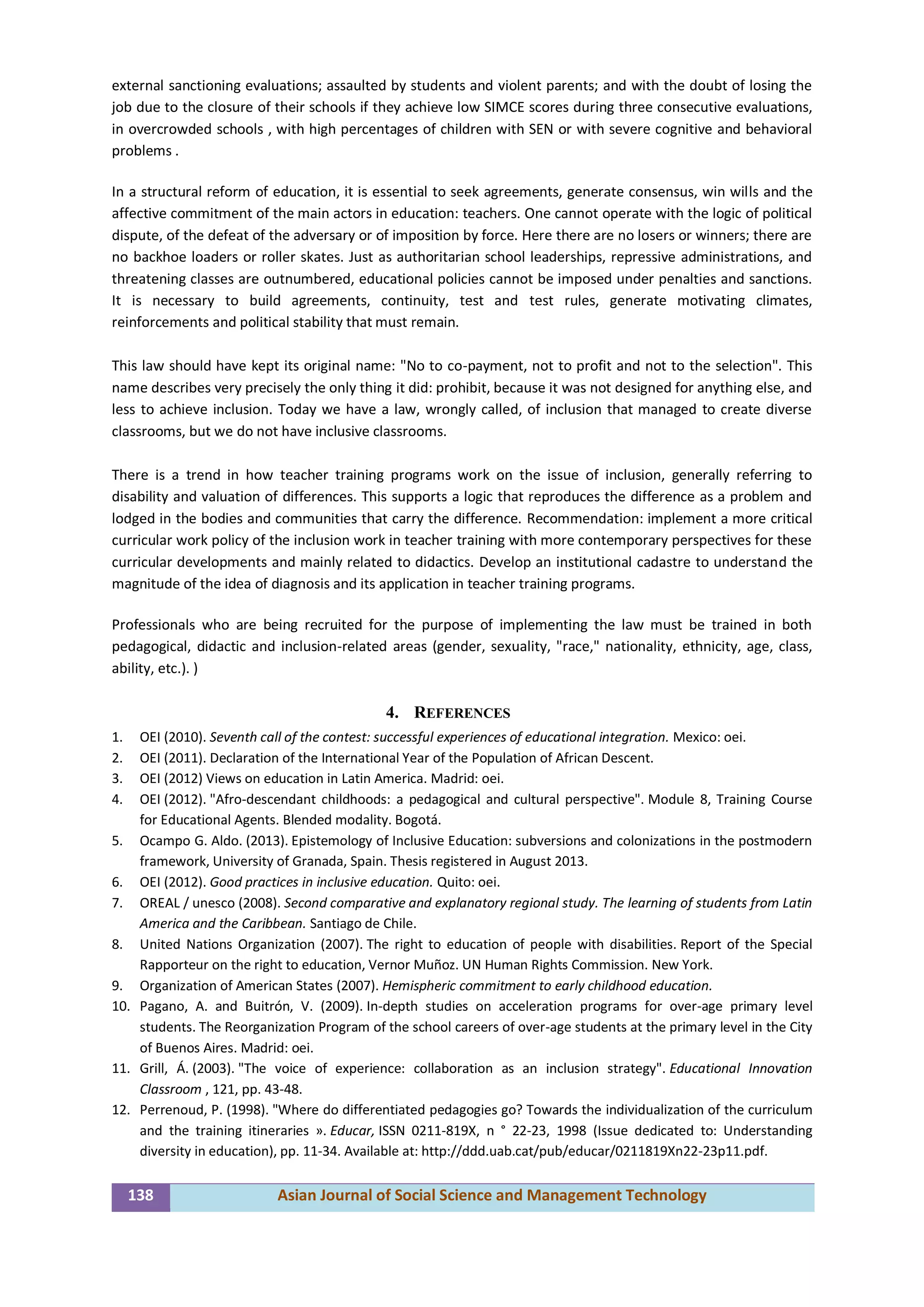 Educational Inclusion by Conviction | PDF