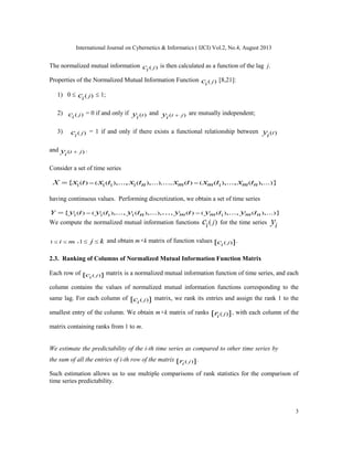 Financial Time Series Analysis Based On Normalized Mutual Information ...