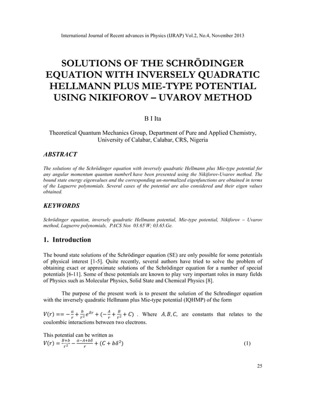 Solutions of the Schrodinger Equation with Inversely Quadratic Hellmann Plus Mie-Type Potential ...