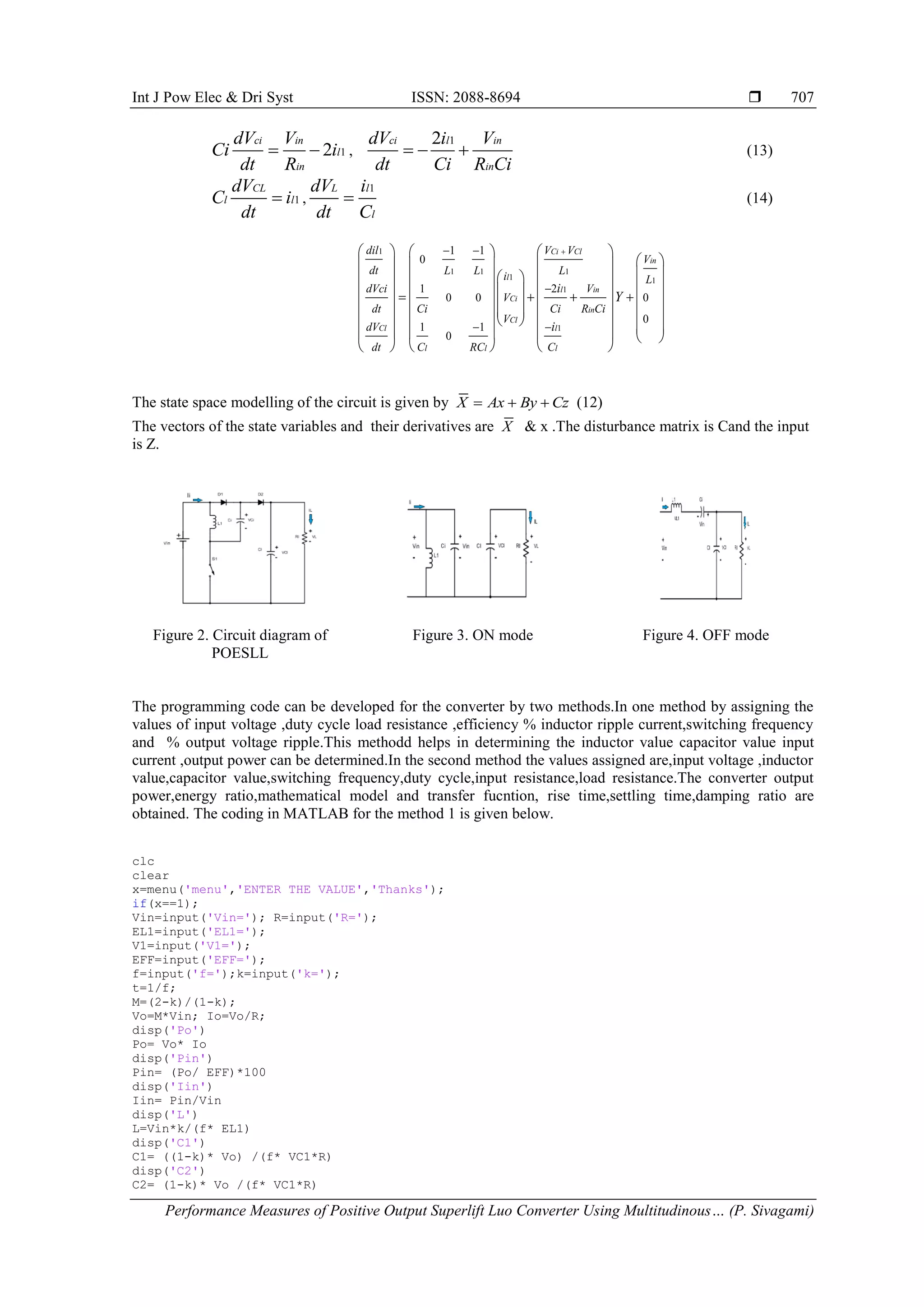 Performance Measures of Positive Output Superlift Luo Converter Using ...