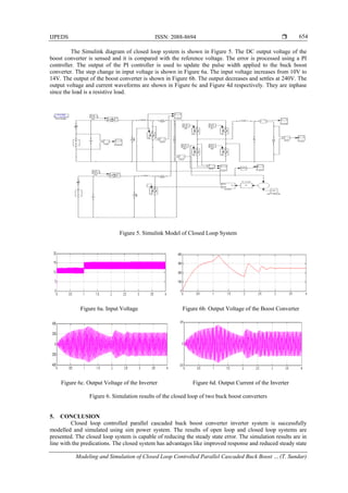 Modeling and Simulation of Closed Loop Controlled Parallel Cascaded Buck Boost Converter ...