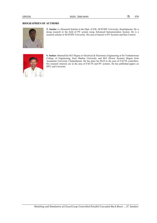 Modeling and Simulation of Closed Loop Controlled Parallel Cascaded Buck Boost Converter ...