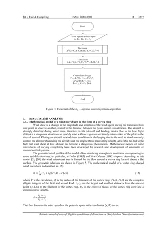 Robust control of aircraft flight in conditions of disturbances | PDF