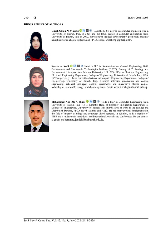 Field Programmable Gate Array Design Of Image Encryption And Decryption
