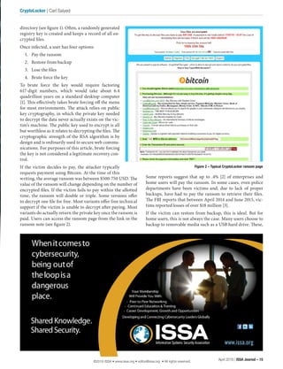 Saiyed_Crypto_Article_ISSA | PDF | Information and Network Security ...