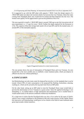 Soil Biotechnology to Treat Nazafgarh Drain Water before Disposal into ...