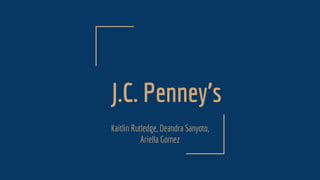 J.C. Penney’s Case Study | PDF